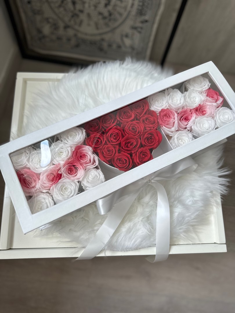 Preserved roses box for mother, Hobbies & Toys, Stationery & Craft ...