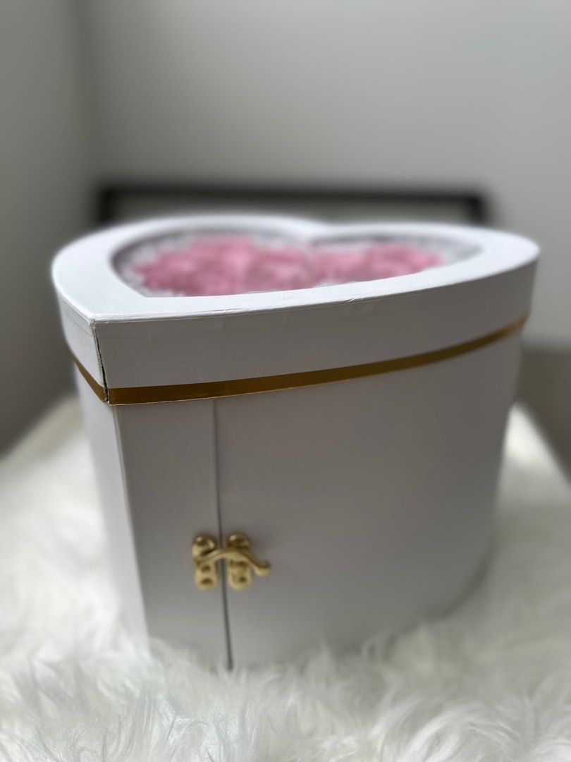 Preserved roses proposal & surprise box, Hobbies & Toys, Stationery ...