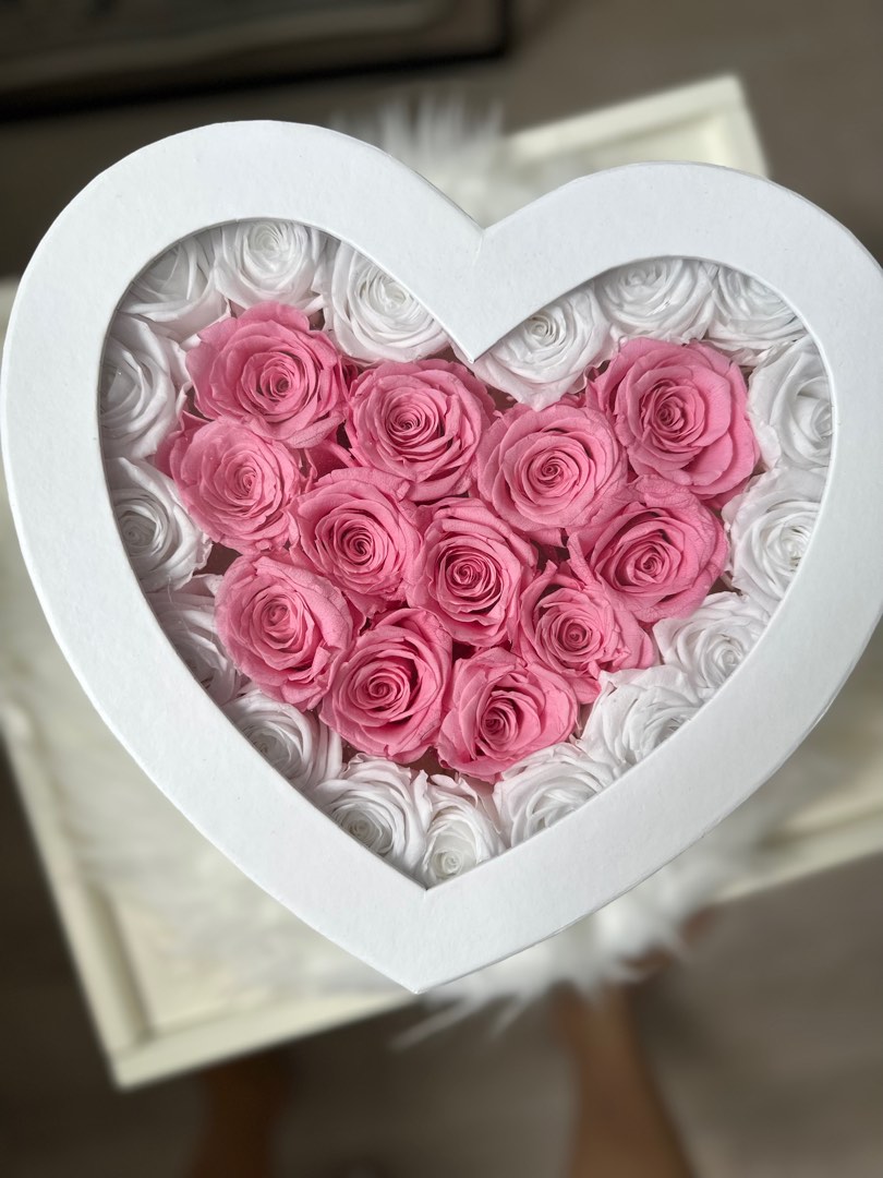 Preserved roses proposal & surprise box, Hobbies & Toys, Stationery ...