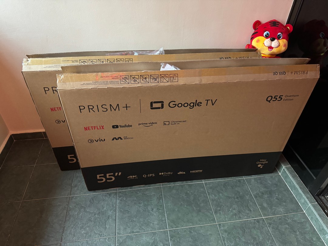 Prism+ q55 Qe google tv 55 inch, TV & Home Appliances, TV ...
