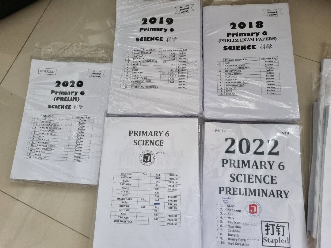 PSLE P6 Science Past Year Papers, Hobbies & Toys, Books & Magazines ...