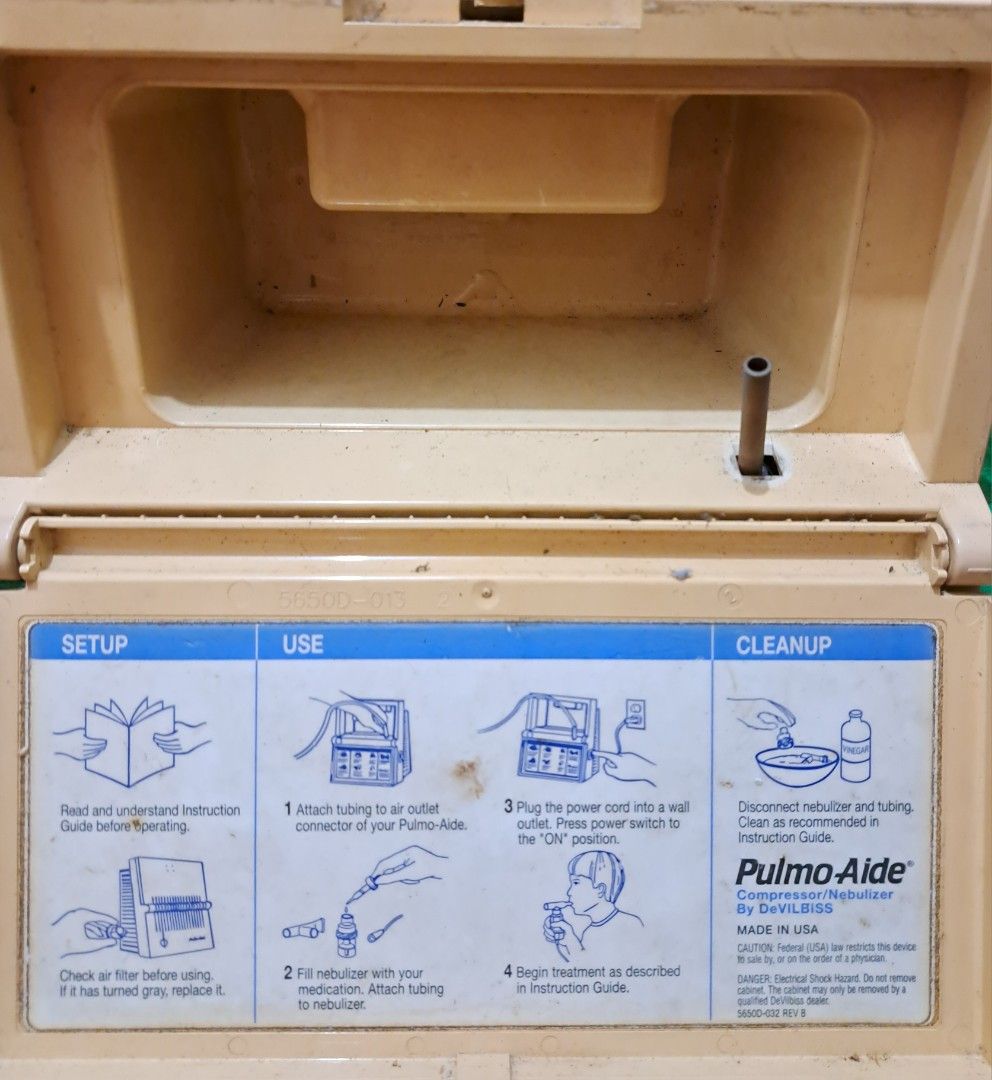 Pulmo-Aide Compressor Nebulizer, Health & Nutrition, Medical Supplies ...