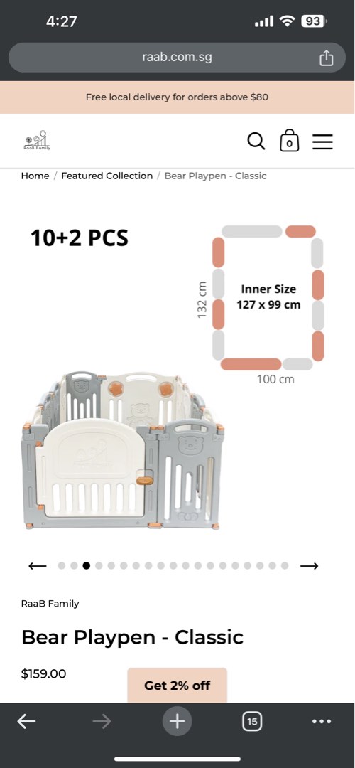 RaaB Family Playpen, Babies & Kids, Baby Nursery & Kids Furniture ...
