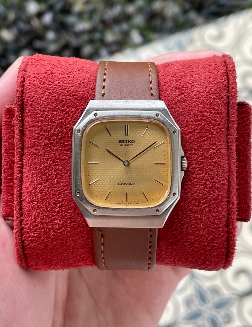 Rare “Cartier Santos and Tank Homage” Vintage Seiko Chronos, Men's ...