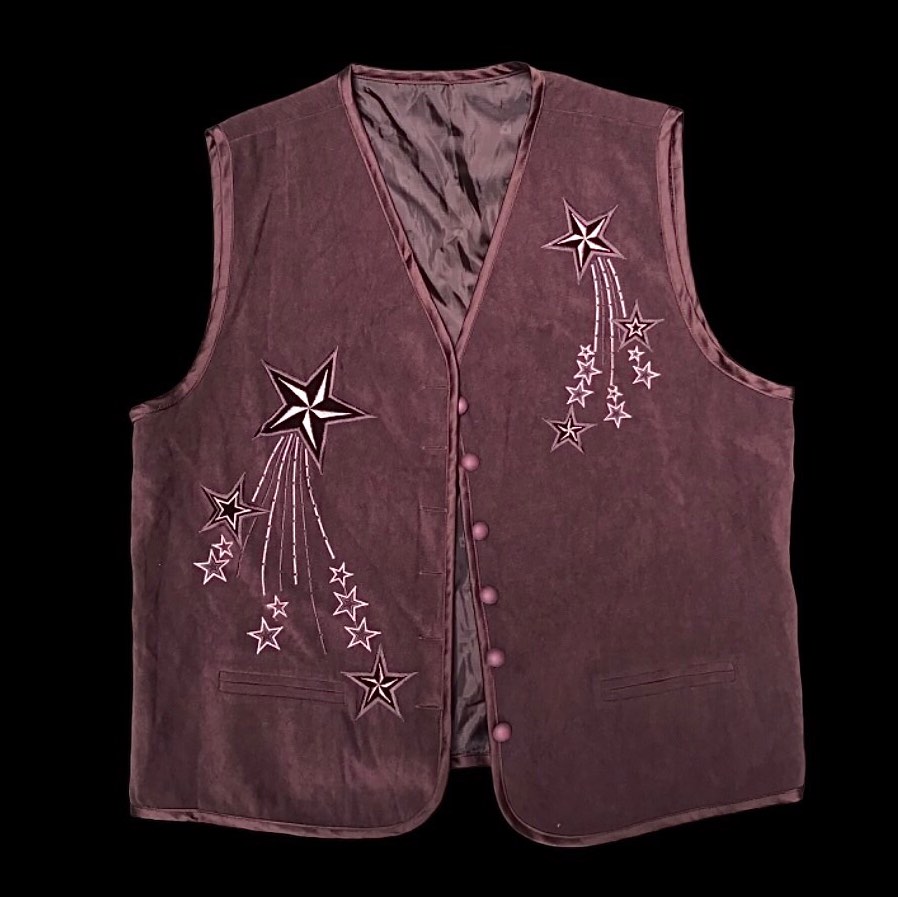 (RARE) Y2k Vintage embroidered Star design vest top, Women's Fashion ...
