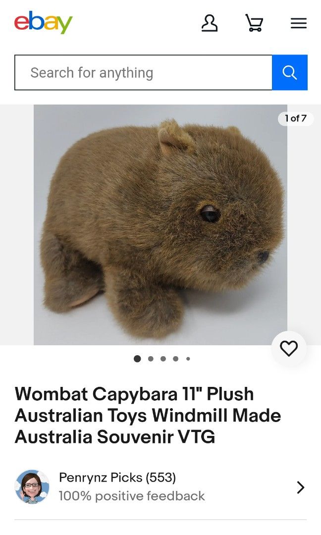 REALISTIC BIG SIZE WOMBAT CAPYBARA PLUSH TOY, Hobbies & Toys, Toys ...