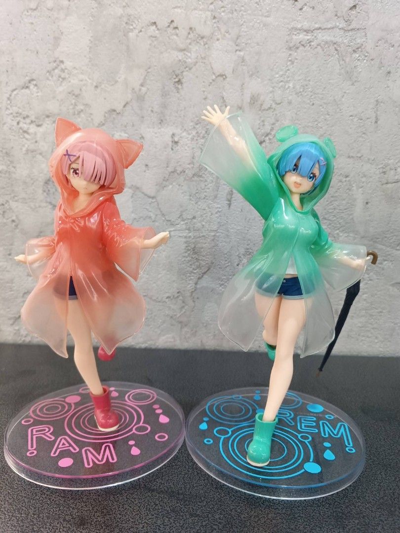 Re:Zero Rem and Ram Pair Figure Rainy Days, Hobbies & Toys, Memorabilia ...