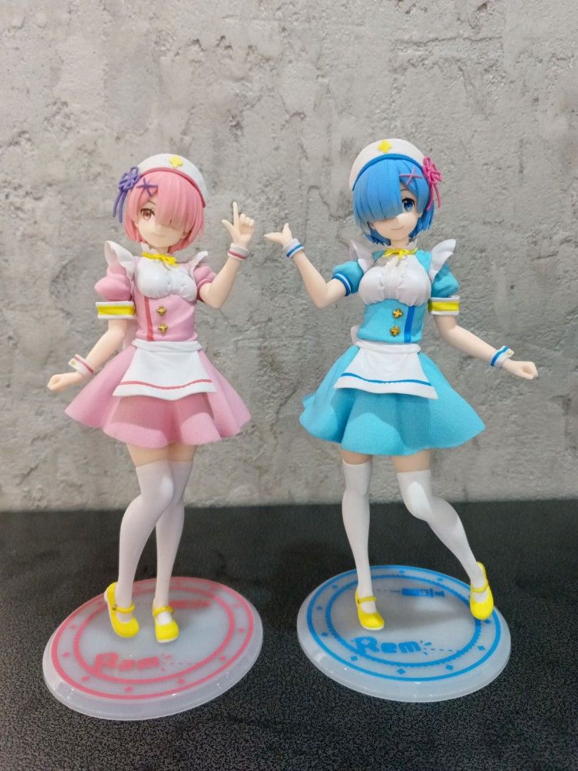Re:Zero Rem and Ram Pair Figure, Hobbies & Toys, Memorabilia ...