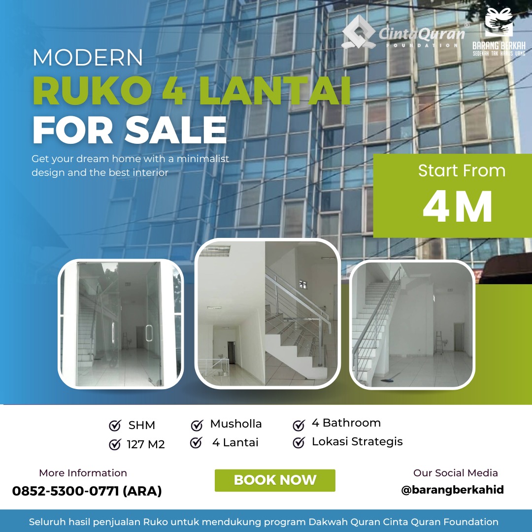 Ruko 4 lantai cikokol tangerang, Properti, Lainnya di Carousell
