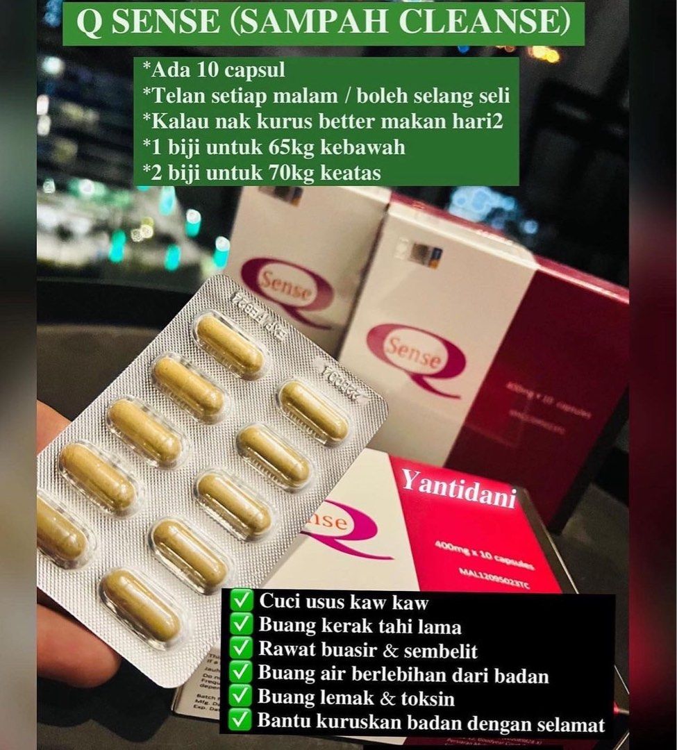 Sampah Cleanse Kak Km 100 Original Health And Nutrition Health Supplements Vitamins