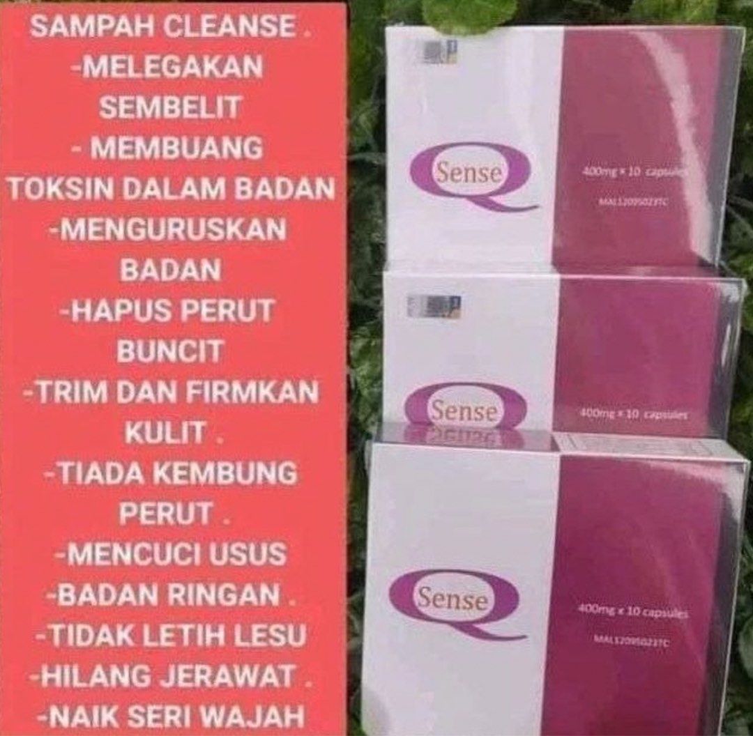 Sampah Cleanse Kak Km 100% Original!, Health & Nutrition, Health ...