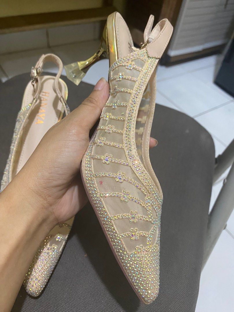 Sepatu Nikah- Hanaya like New (High Heels), Fesyen Wanita, Sepatu di ...