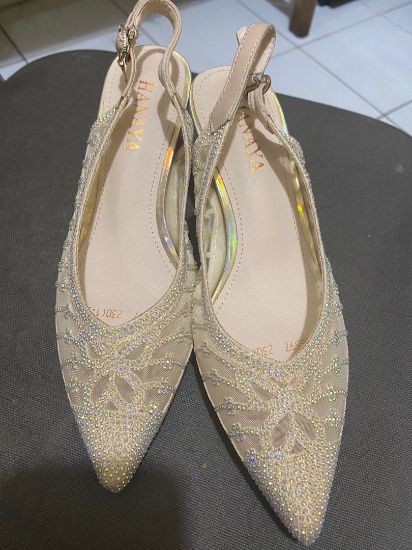 Sepatu Nikah- Hanaya like New (High Heels), Fesyen Wanita, Sepatu di ...