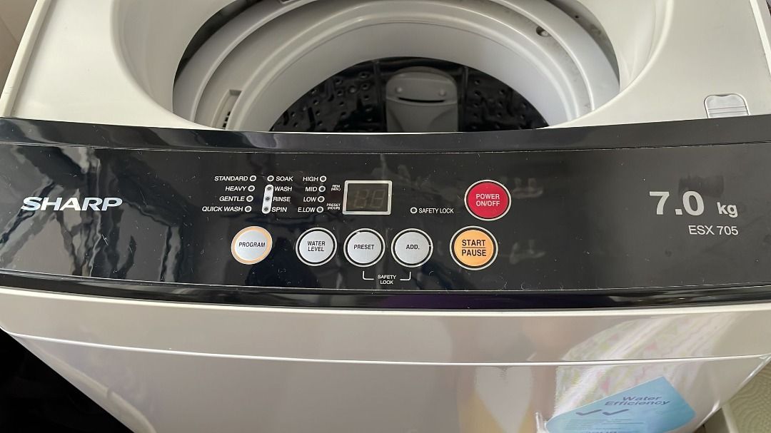 Sharp Washing Machine 7.0 KG, TV & Home Appliances, Washing Machines ...