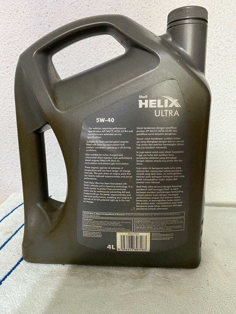 Shell Helix Ultra 5W-40, Car Accessories, Accessories on Carousell