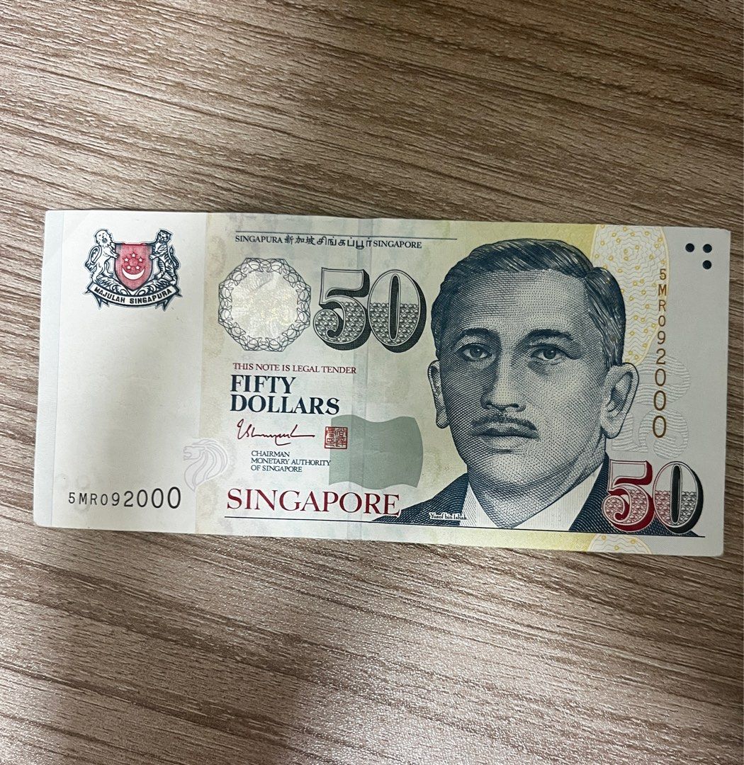 Singapore dollar note $50 note 092000, Hobbies & Toys, Memorabilia & Collectibles, Currency on ...