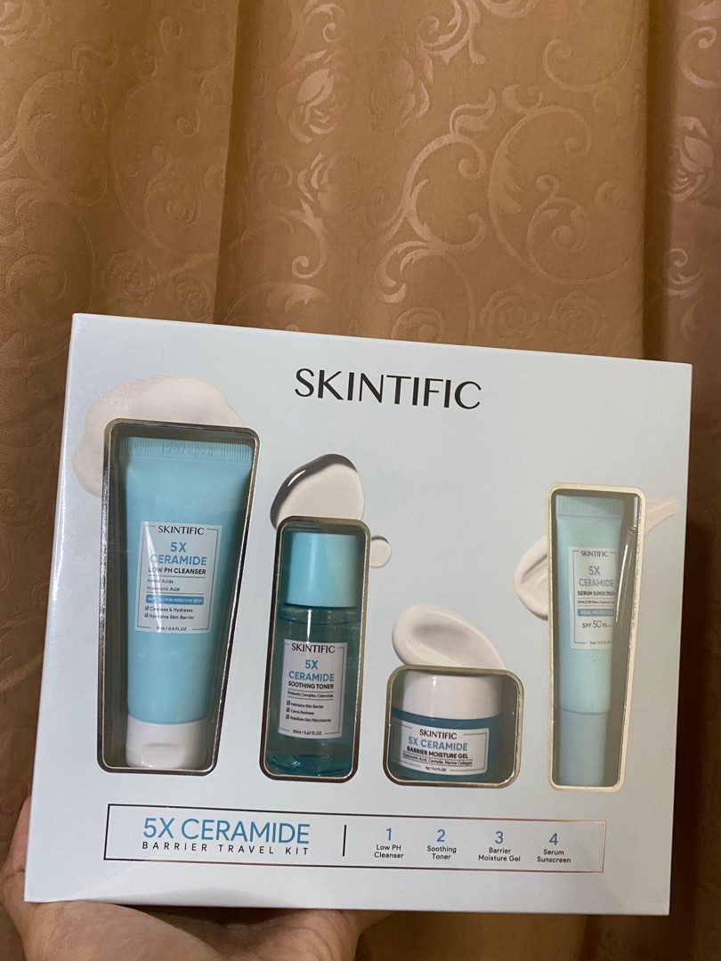 SKINTIFIC 5X Ceramide Travel Kit Skincare, Kesehatan & Kecantikan ...