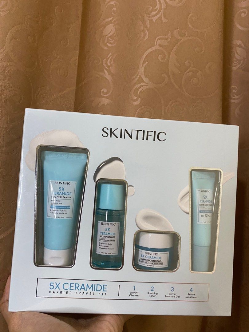 SKINTIFIC 5X Ceramide Travel Kit Skincare, Kesehatan & Kecantikan ...
