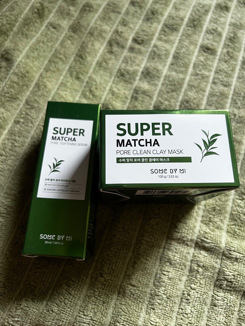 somebymi super matcha series serum and clay mask, Beauty & Personal ...