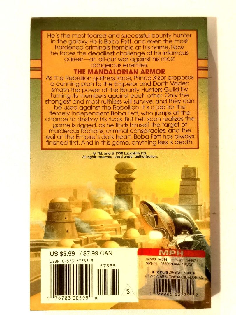 Star wars The Mandalorian Armor Book By K W Jeter, Hobbies & Toys, Books & Magazines, Storybooks ...