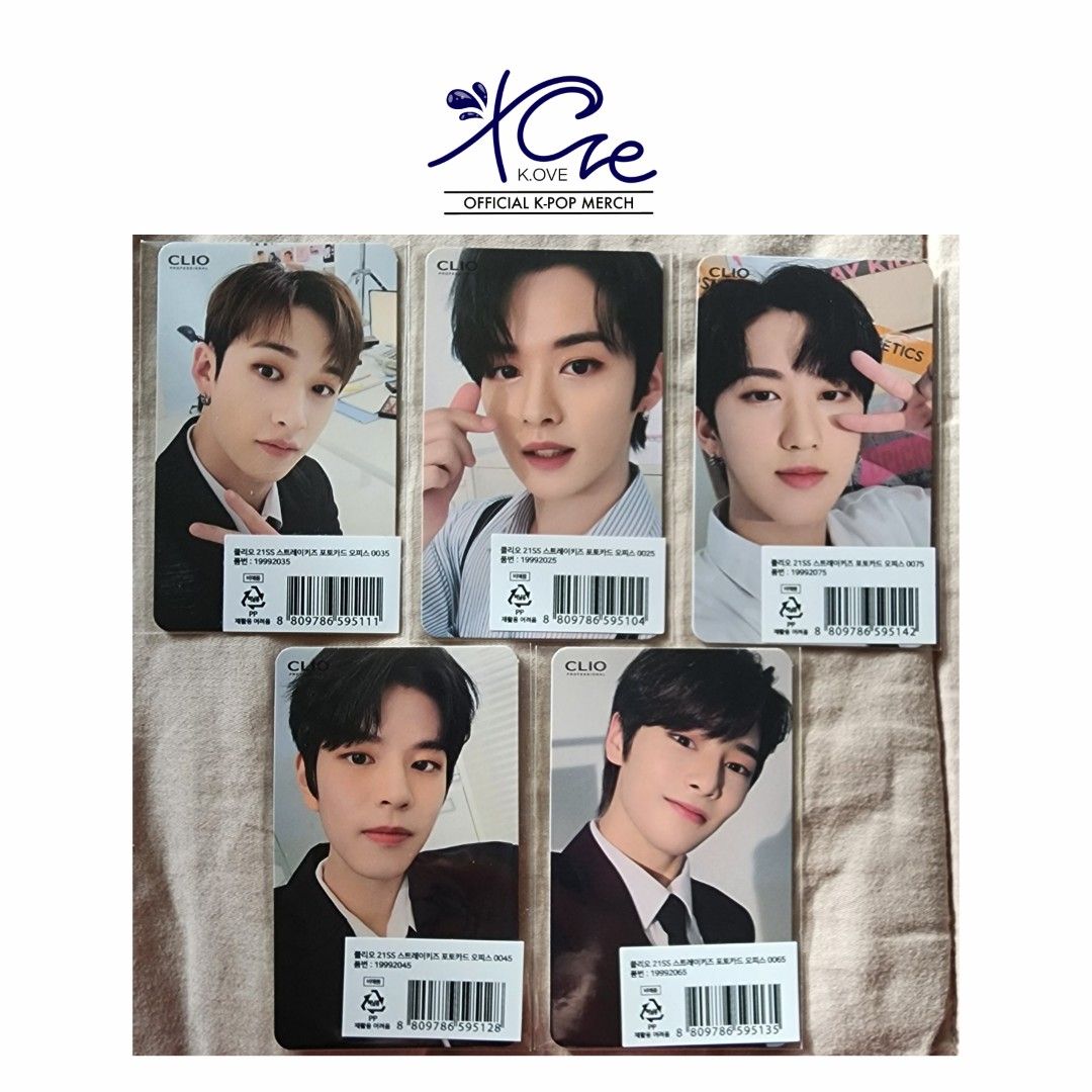 [STRAY KIDS] SKZ x Clio Office Version Benefit Photocards, Hobbies ...