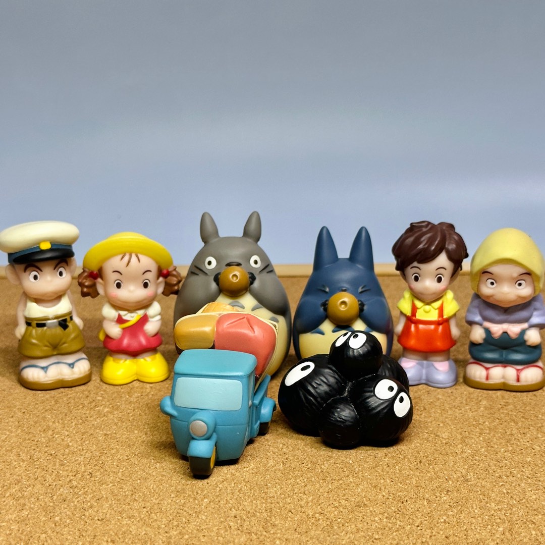 Studio Ghibli My Neighbor Totoro Soft Vinyl Figure/Finger Puppet Set + 2 TOTORO FREEBIES - Php ...