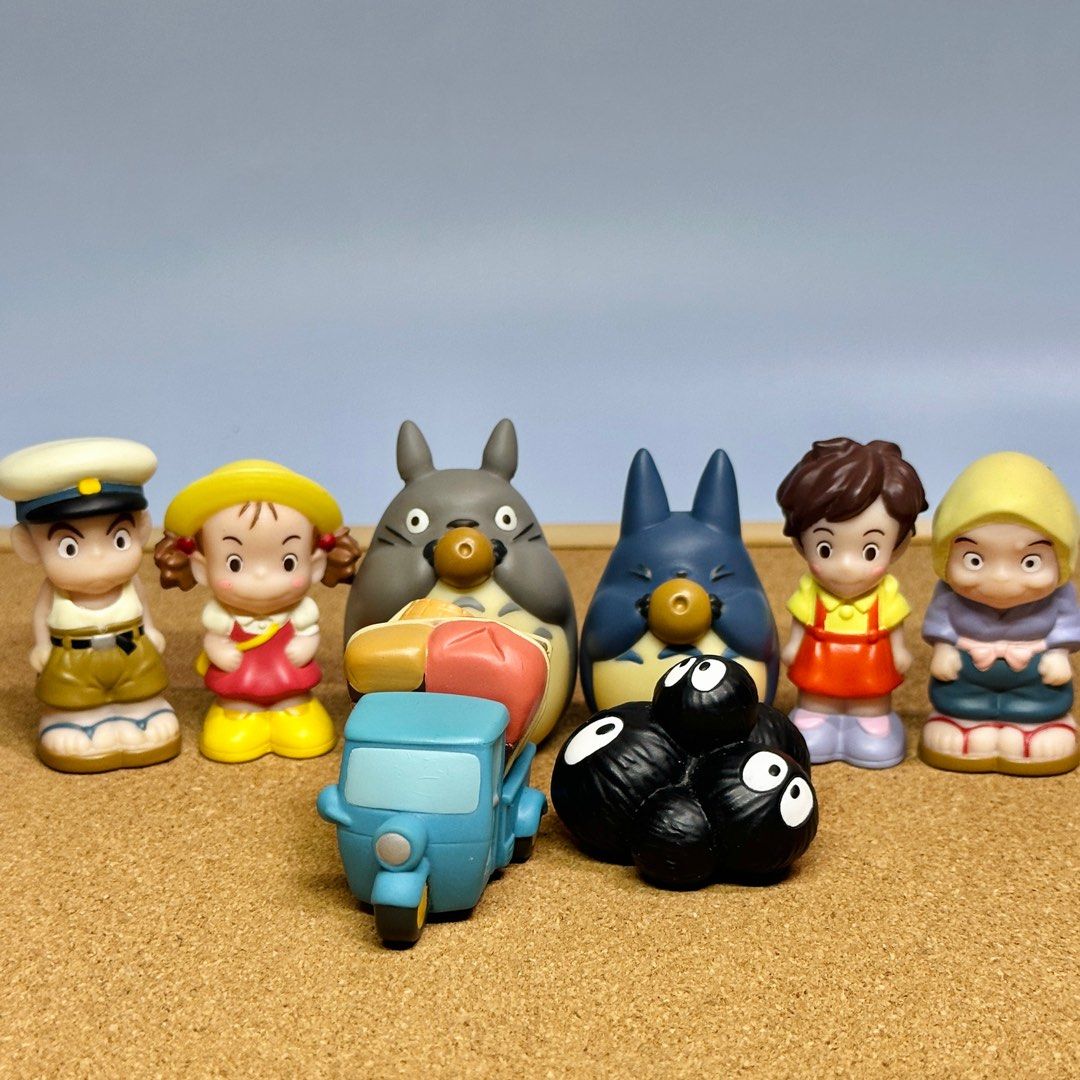 Studio Ghibli My Neighbor Totoro Soft Vinyl Figure/Finger Puppet Set ...