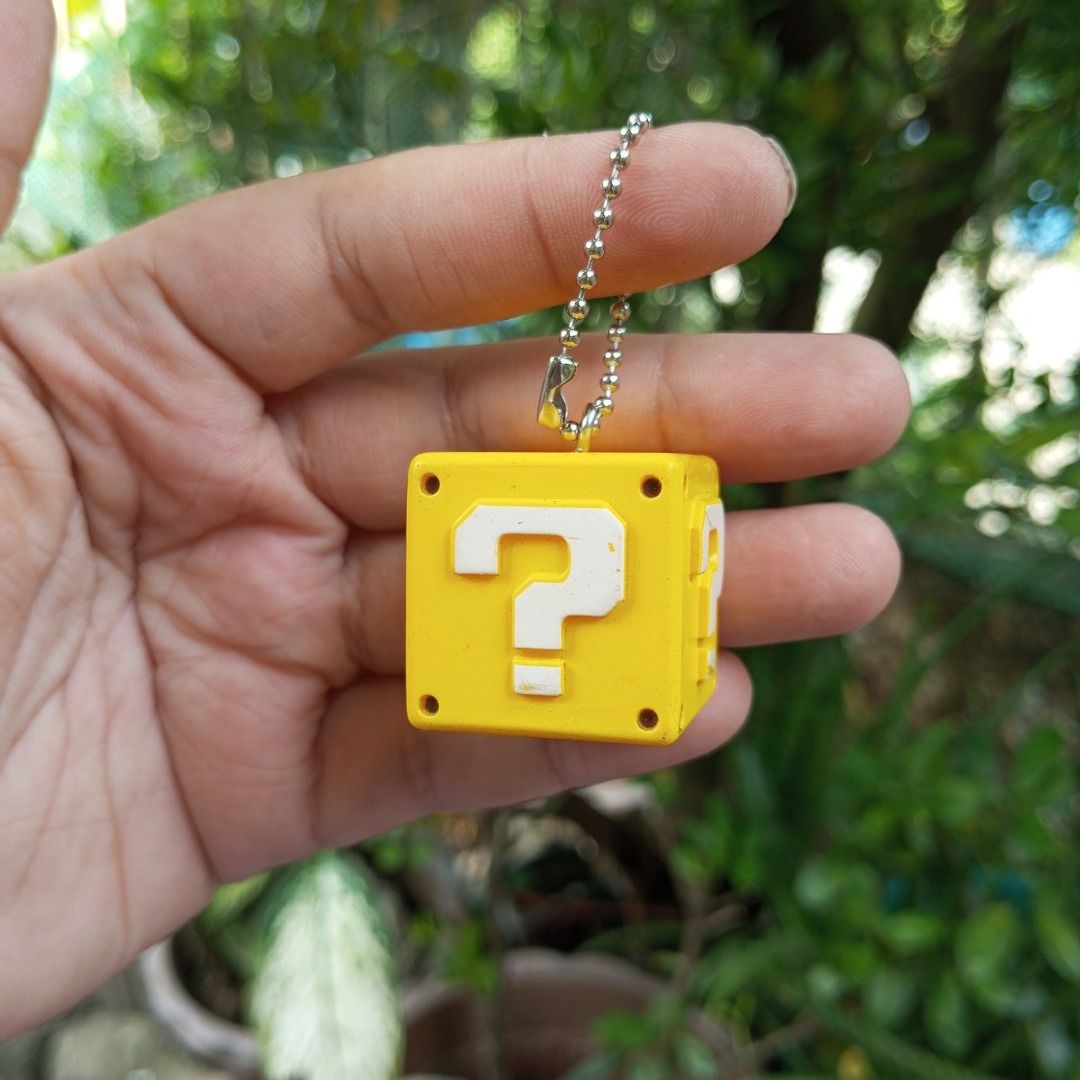 Super Mario Question Block Keyring, Hobbies & Toys, Toys & Games on ...