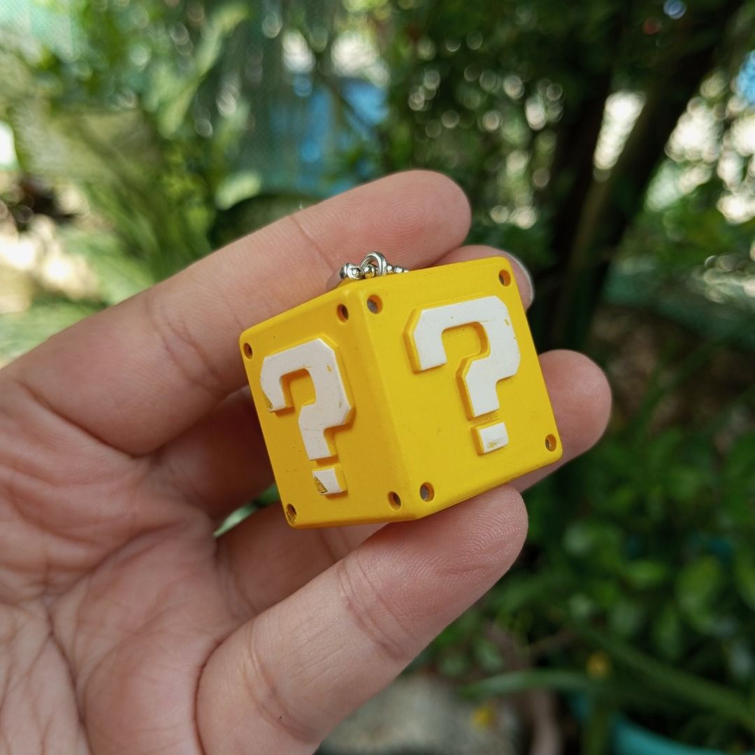 Super Mario Question Block Keyring, Hobbies & Toys, Toys & Games on ...