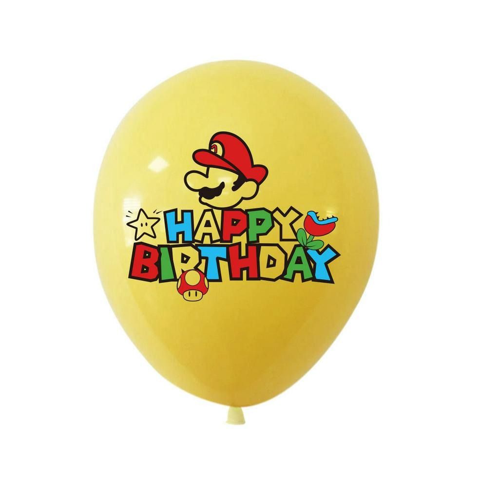 Super Mario Theme Balloons Deco Pack for birthday parties balloon ...