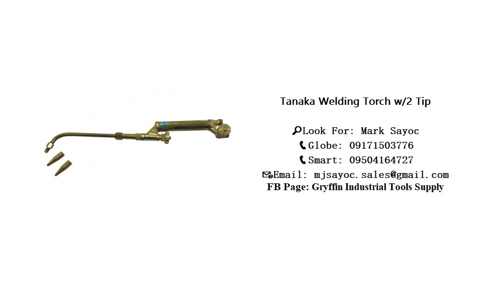 Tanaka Welding Torch w/2 Tip, Commercial & Industrial, Industrial Equipment on Carousell