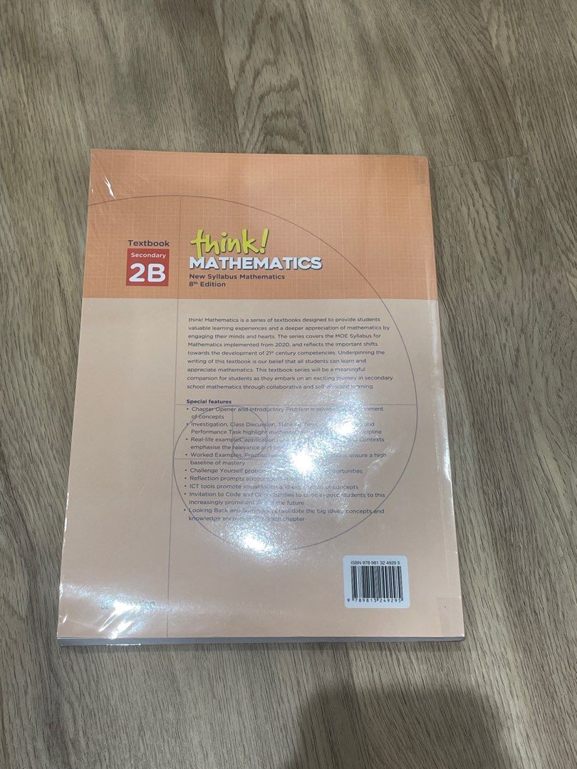 Think Mathematics 2B textbook, Hobbies & Toys, Books & Magazines ...