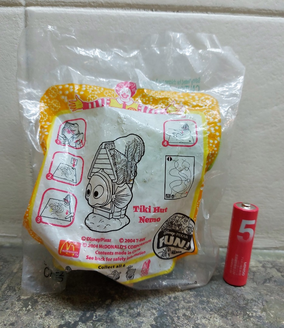 TIKI HUT NEMO - 2004 McDonald's Disney Pixar FINDING NEMO Happy Meal ...