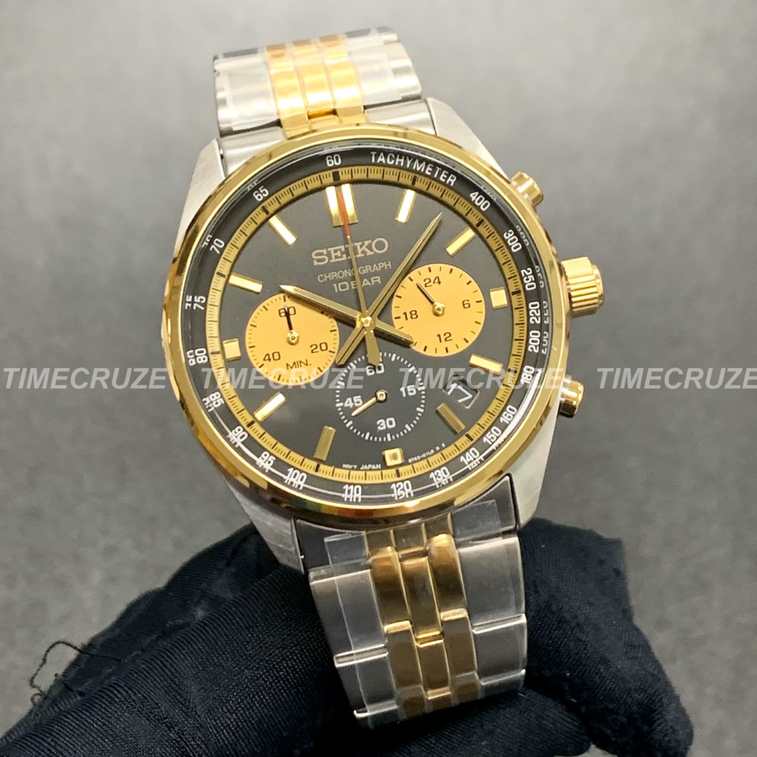 [Time Cruze] Seiko SSB430P1 Conceptual Quartz Chronograph Tachymeter ...