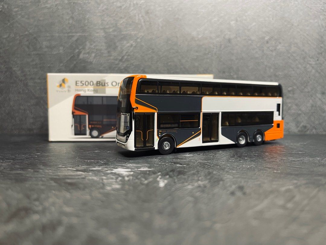 Tiny HK #L04 LWB E500 Bus Orange 1/110 1:110 not SG Bus Masterpiece ...