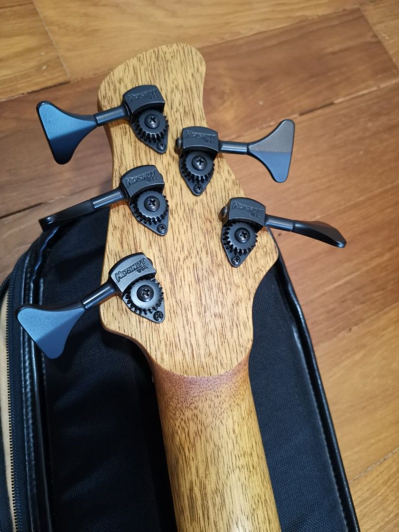 Tom Clement Singlecut Fretless 5-String Bass guitar, Hobbies & Toys ...
