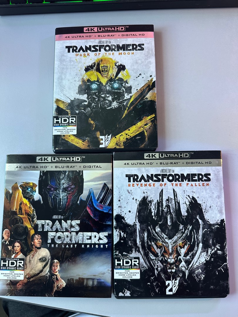 Transformers 4K Ultra HD blu ray discs, Hobbies & Toys, Music & Media ...