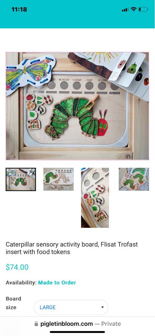 Trofast / Flisat inserts and tokens for the hungry caterpillar, Hobbies ...