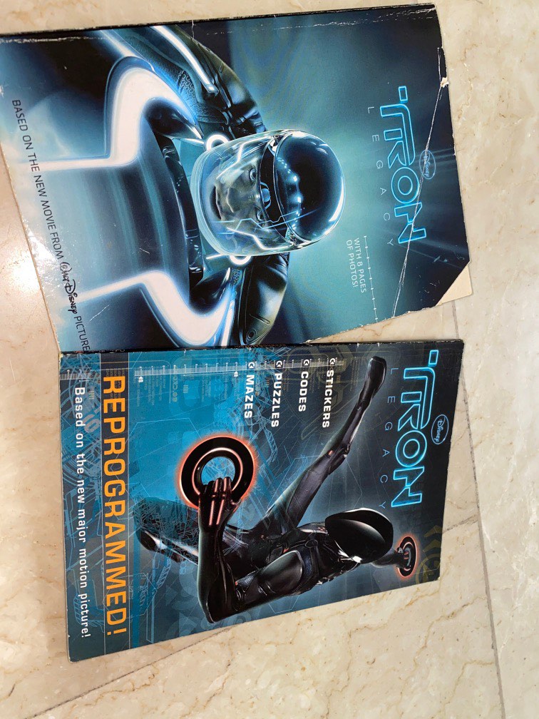 Tron book and activity book unused old stock, Hobbies & Toys, Books ...