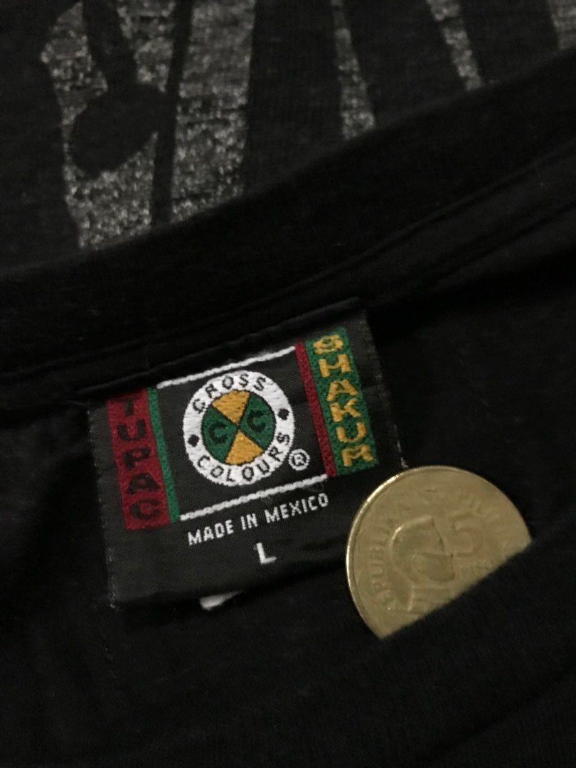 TUPAC CROSS COLORS SHIRT, Men's Fashion, Tops & Sets, Tshirts & Polo ...