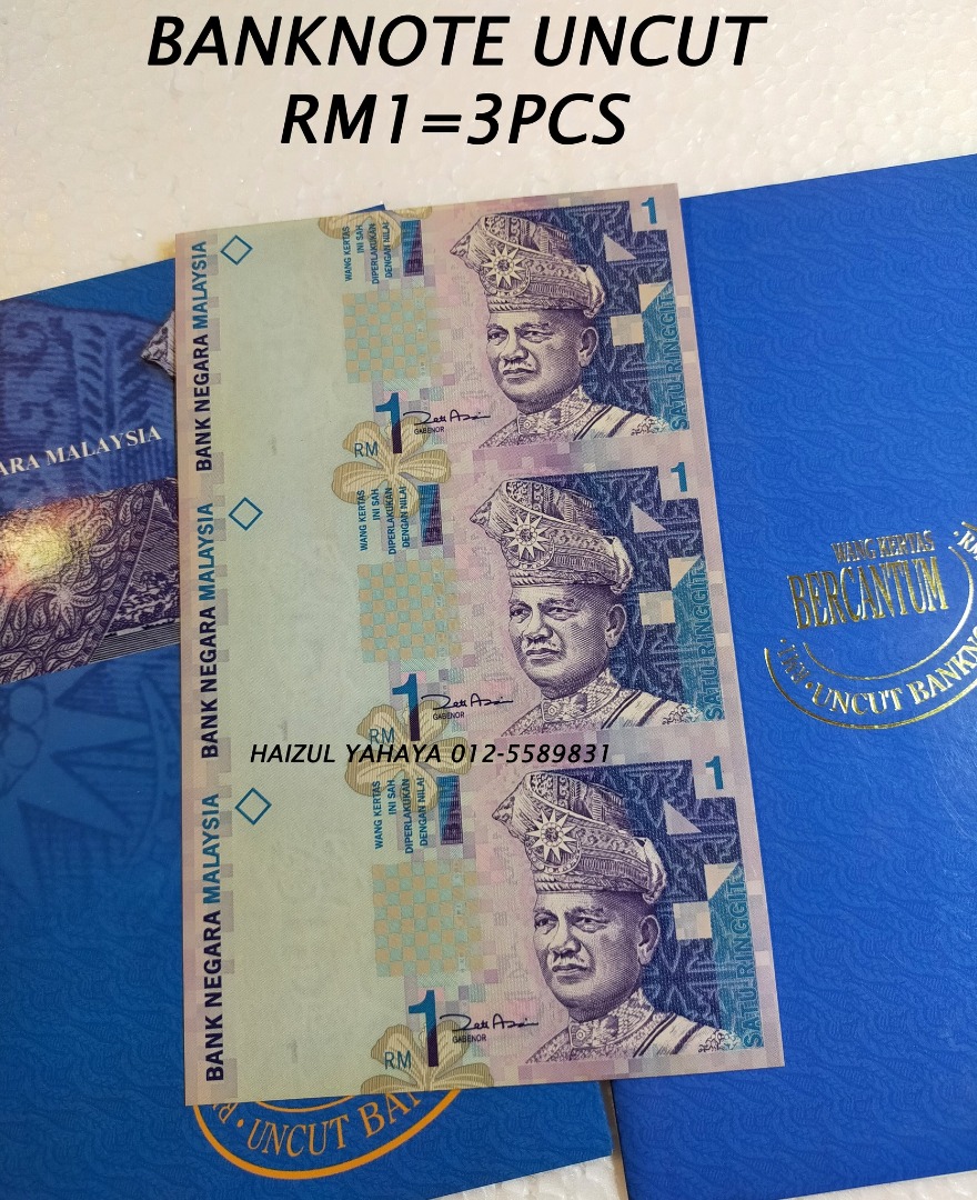uncut banknote rm1, Hobbies & Toys, Collectibles & Memorabilia ...