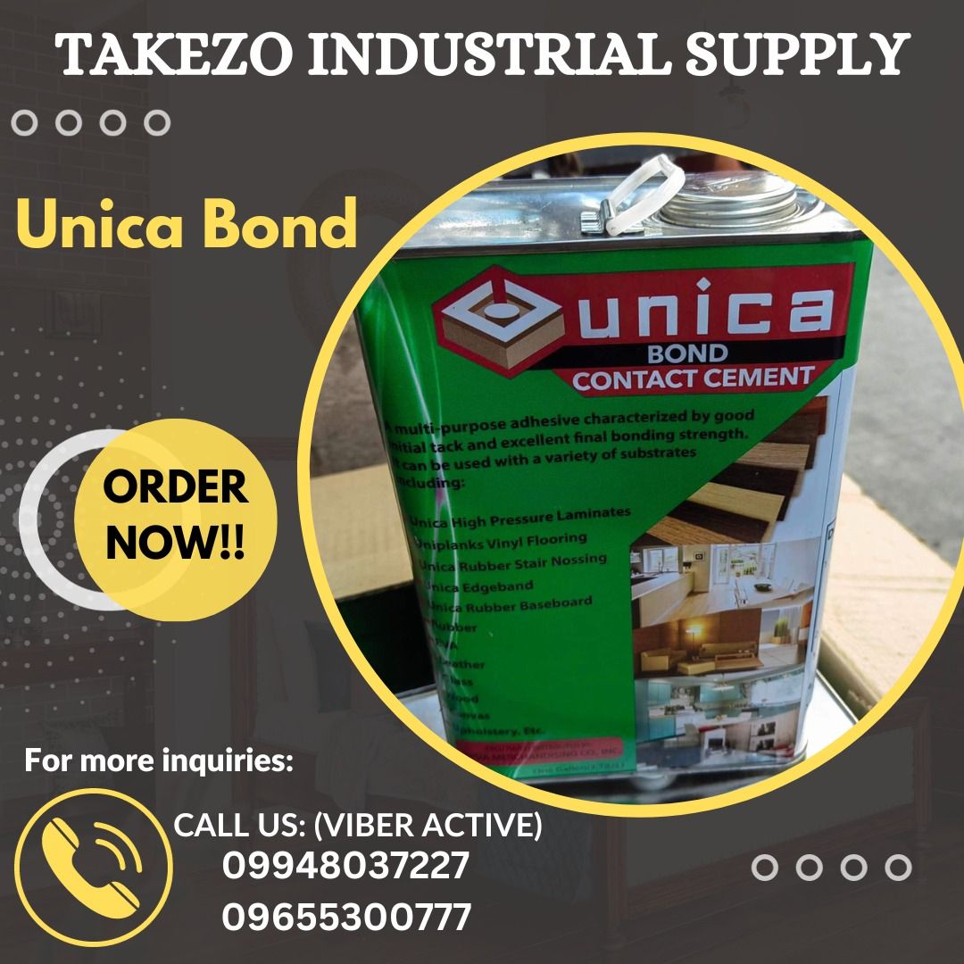 Unica Bond Contact Cement, Commercial & Industrial, Construction Tools & Equipment on Carousell