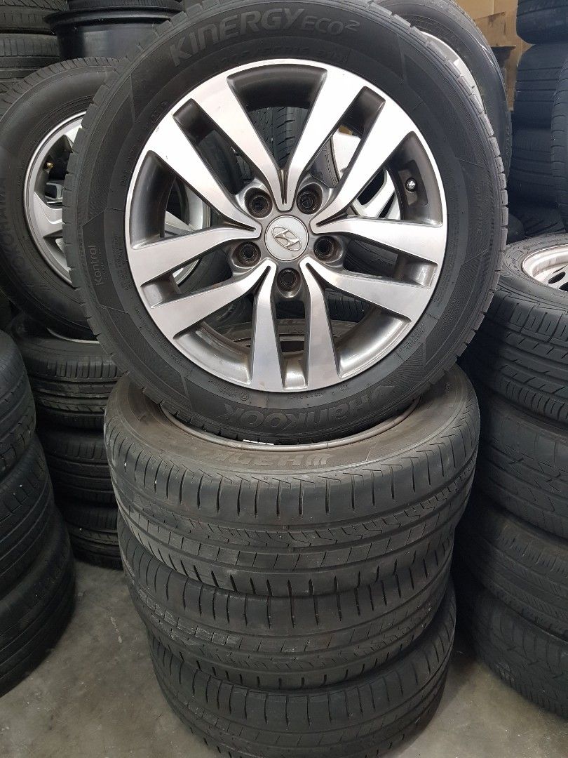 Used 16" Original Hyundai Rims with Tyres, Car Accessories, Tyres ...