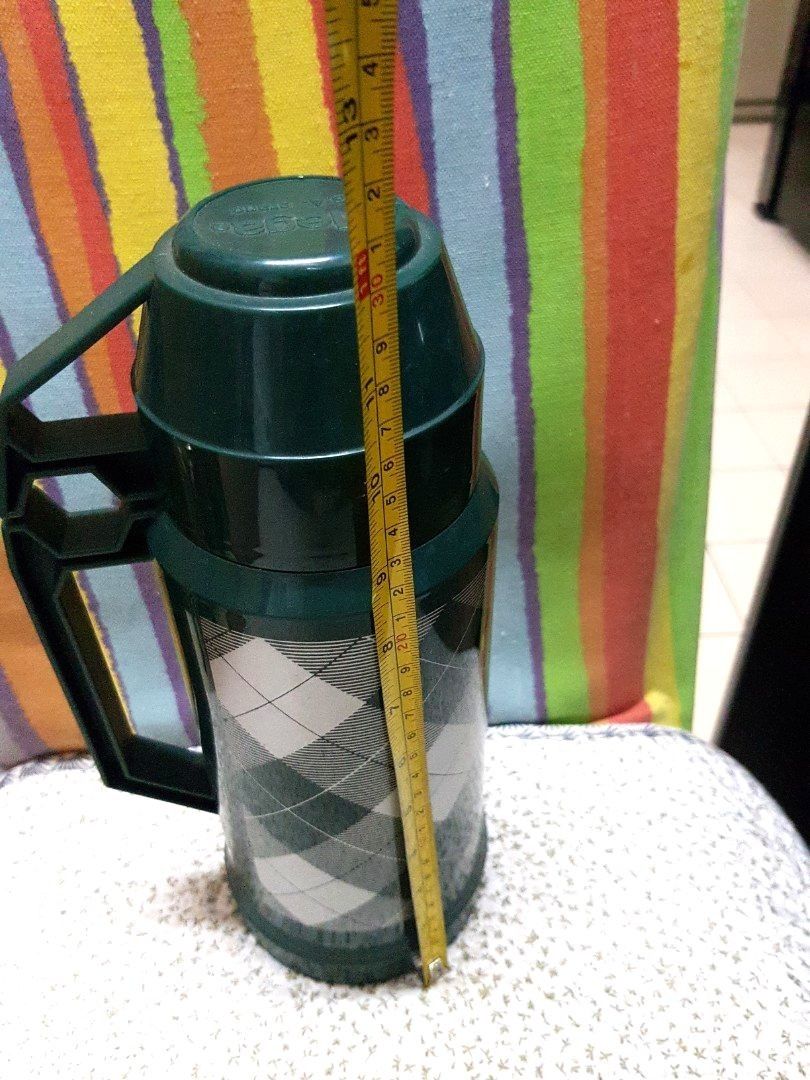 Vintage green vacuum flask, Mega_ USA brand, Furniture & Home Living ...