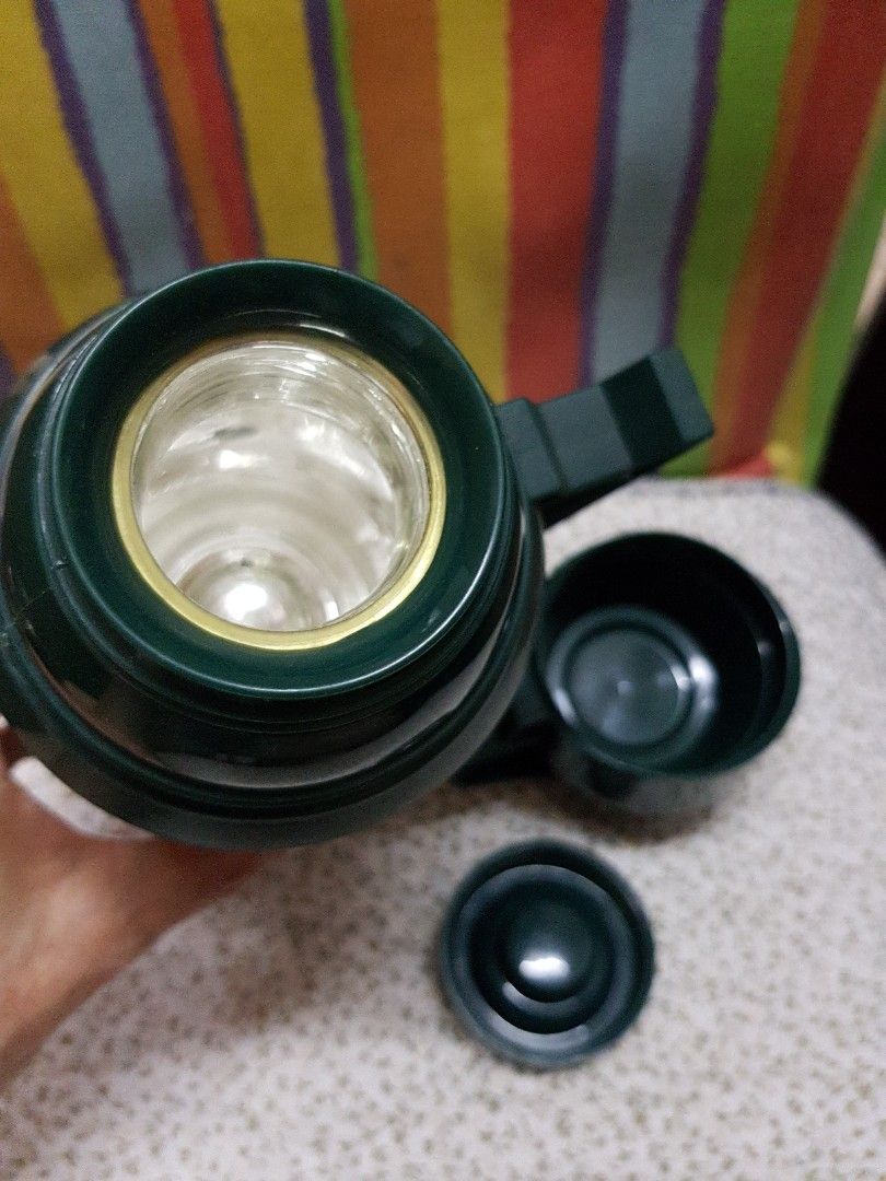 Vintage green vacuum flask, Mega_ USA brand, Furniture & Home Living ...