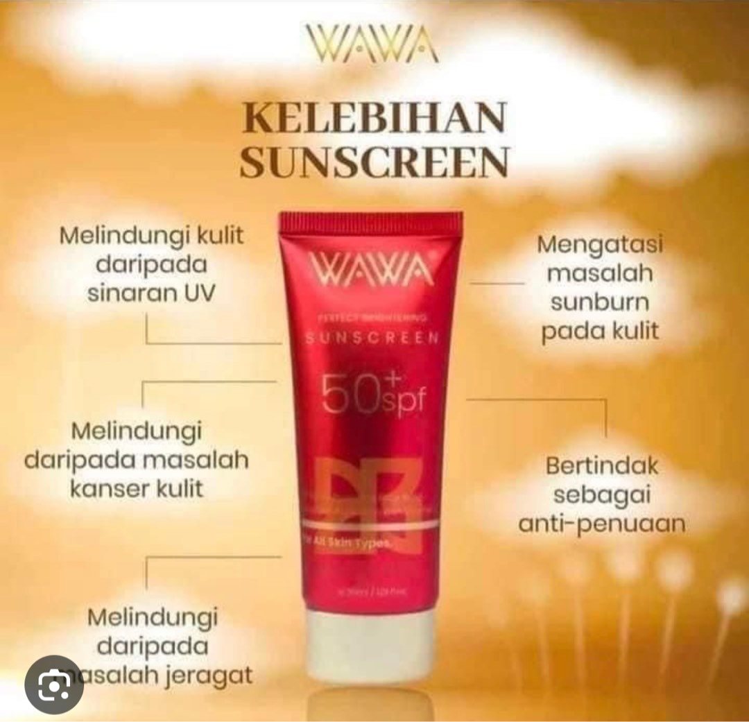 Wawa Sunscreen, Beauty & Personal Care, Face, Makeup on Carousell