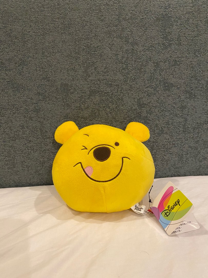 Winnie the pooh winking round fluffy plush toy, Hobbies & Toys, Toys ...
