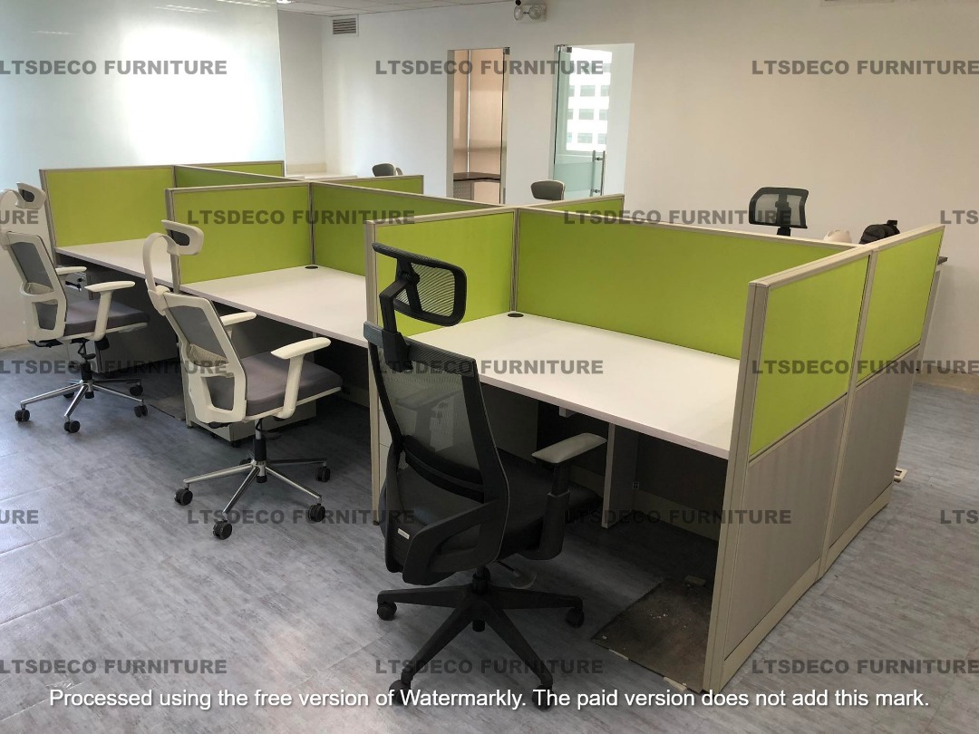 workstation office partition furniture / full fabric cubicle bpo tables, Furniture & Home Living ...