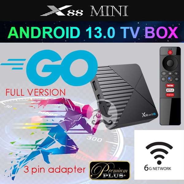 X88 Mini 13 Android 13 Box GO Premium Full Version Lan Wifi 6, TV & Home Appliances, TV ...
