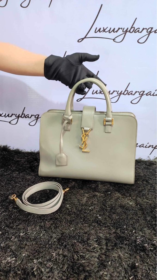 YSL Cabas Small Gray color, Luxury, Bags & Wallets on Carousell